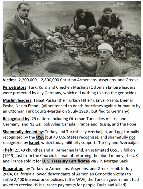 A Tale of Two Genocides: USA’s Hypocrisy "Christian, WW1" " Jews WW2 ...