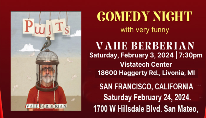 Comedy Night: with Vahe Berberian, San Francisco, and Detroit. Do not ...